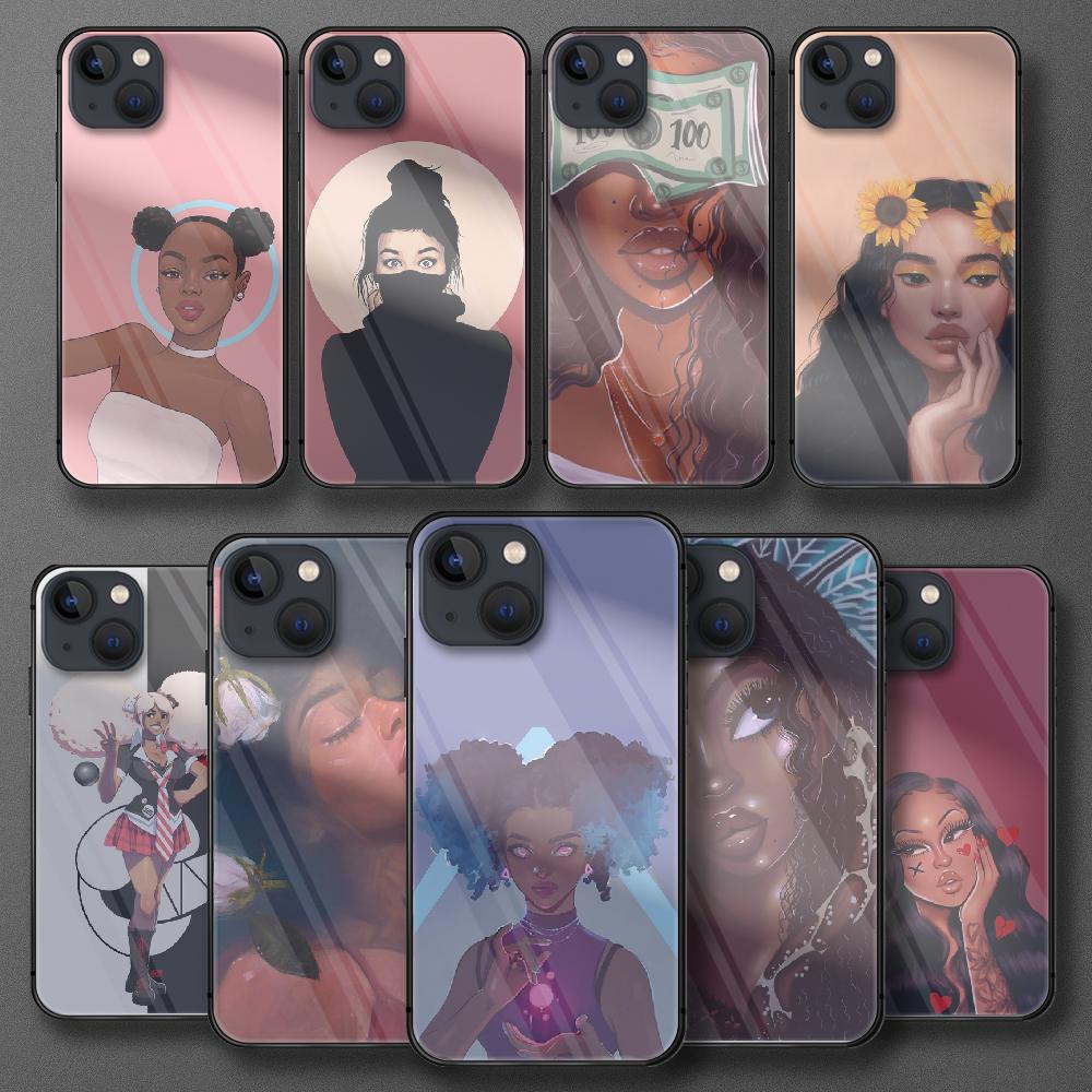 Fashion Cool Girls Mobile Cases & Covers Glass Cell Phone Case For ...