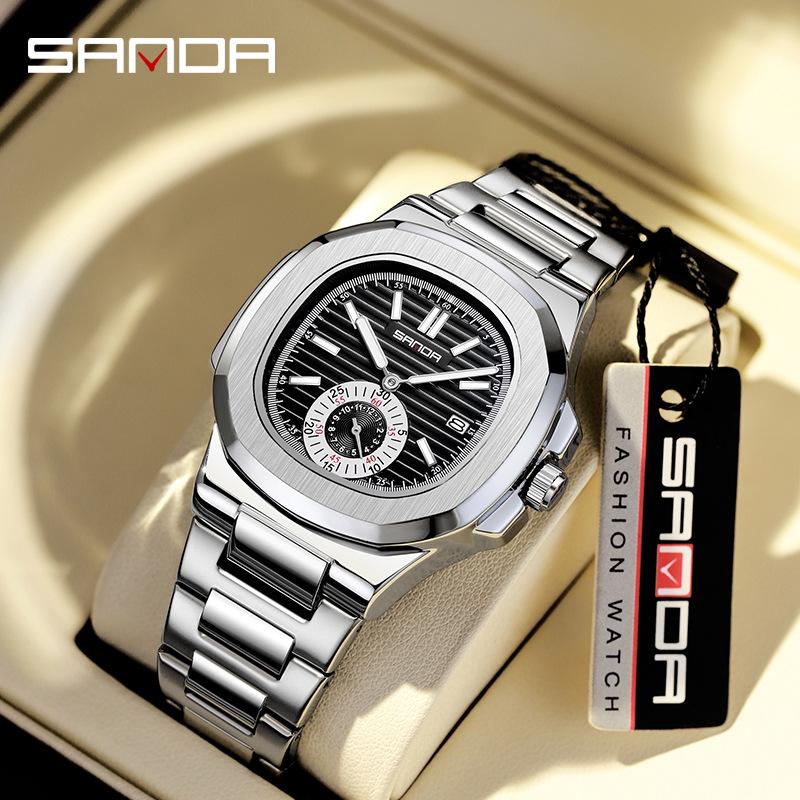 Kjøp SANDA Sanda New Steel Nights Lemon Calendar Quarter Watch Fashion ...