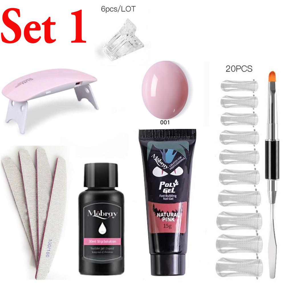 Beauty Nail Gel Nail Extension Tool DIY Nail Salon Tools Quick Building ...