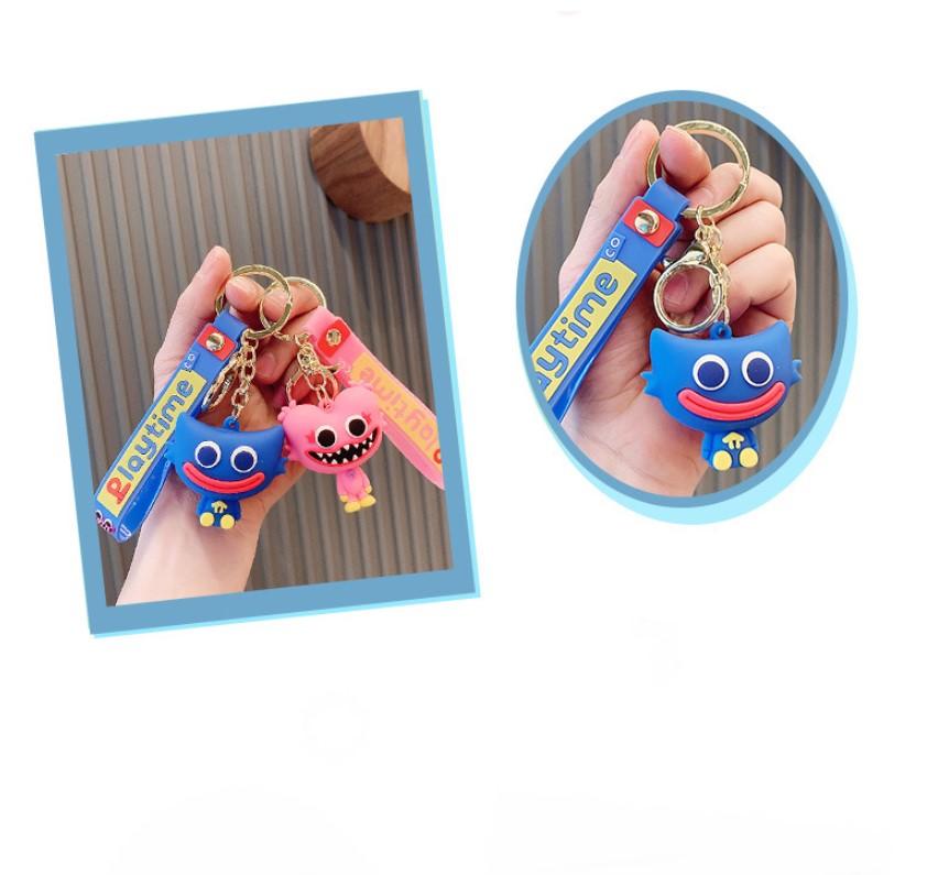 Buy Keychain toy Poppy Playtime Huggy Wuggy 2 blue fashion key chains ...