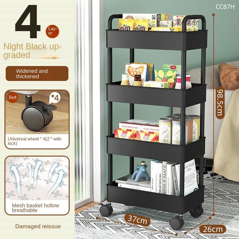 Cheap Small Cart Storage Rack, Floor Mounted, Multi-layer Kitchen ...