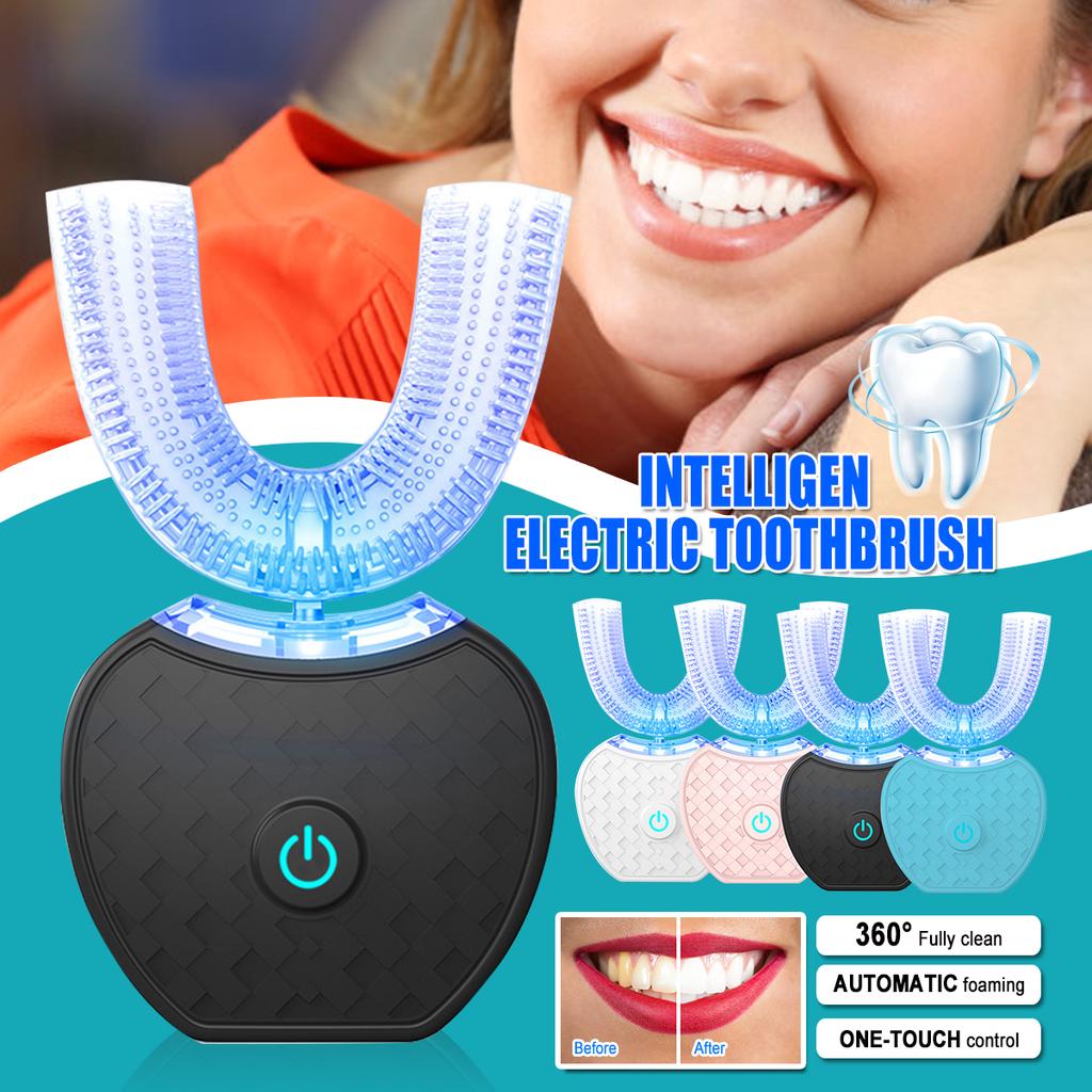 Buy 360 Degree Automatic Electric Toothbrush Silicone Ultrasonic ...