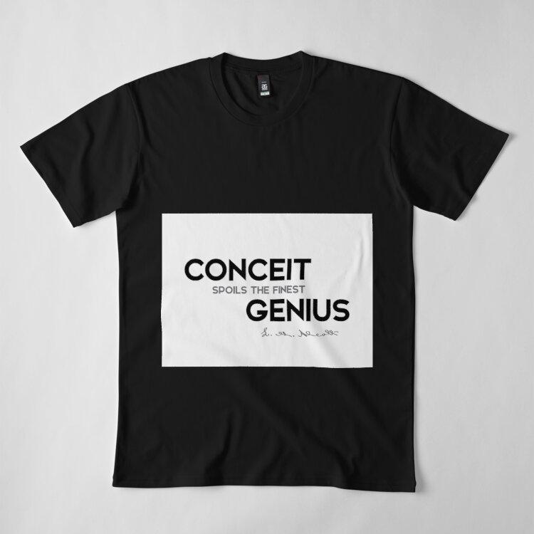 Buy Men Premium Cotton Harajuku T-Shirt Conceit Genius Louisa May ...