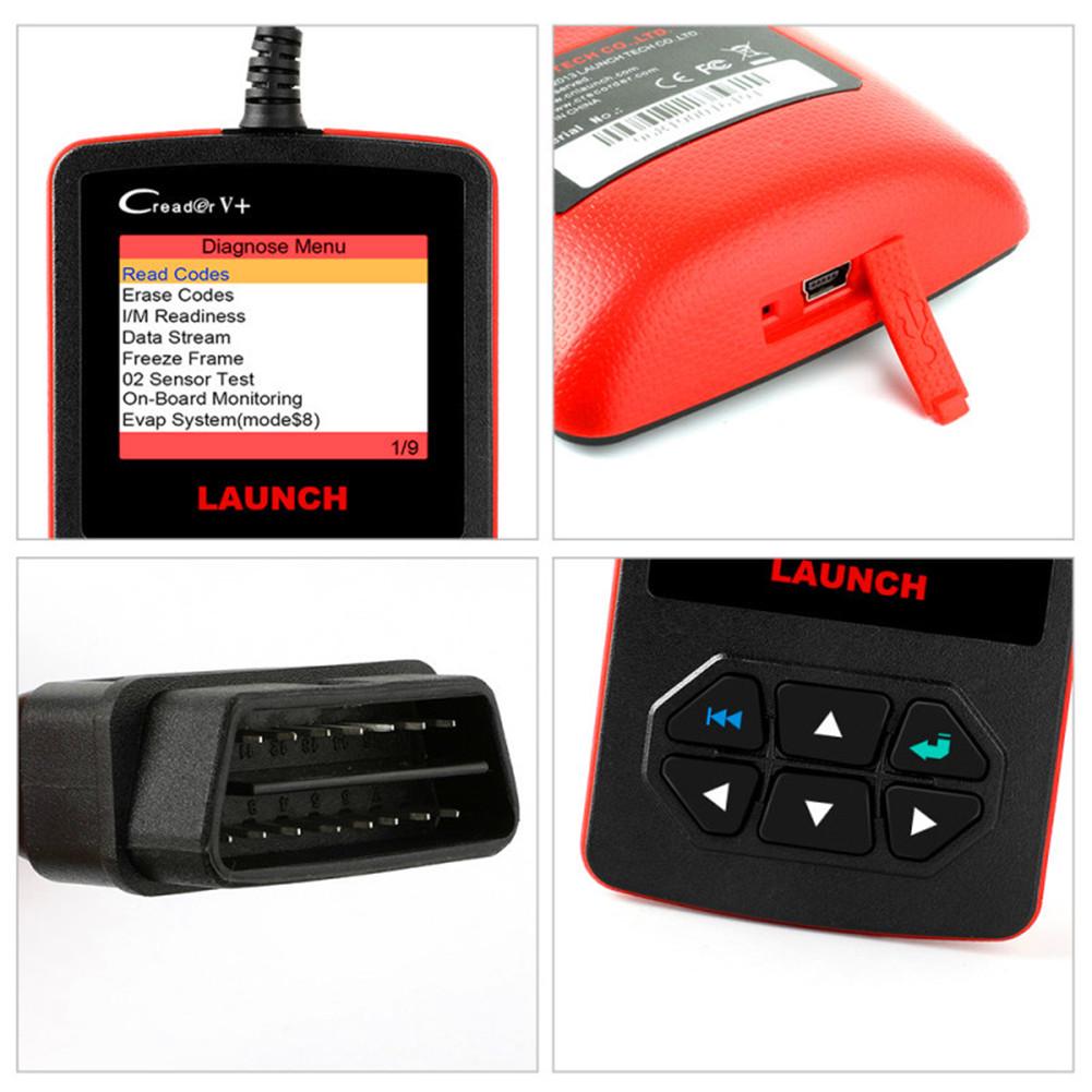 Buy Launch X431 Creader V+ OBD OBD2 Automotive Scanner Fault Code ...