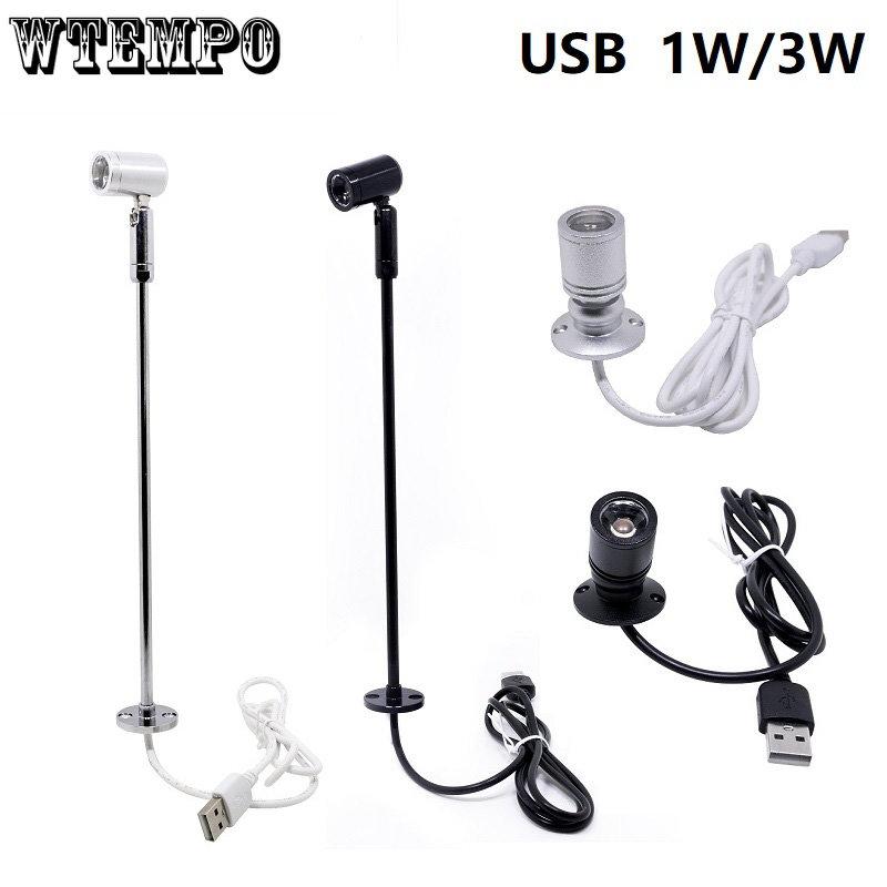 LED USB 5V Spot LED 1W 3W Montage en Surface Vitrine de Meuble Comptoir ...