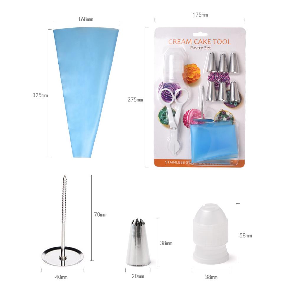 Buy 10pcs Cake Decorations Set, Icing Piping Tips Set 6pcs Piping ...