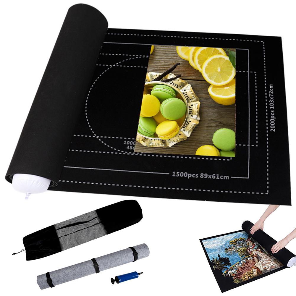 Buy Mat Puzzle Jigsaw 31inchx46inch Up Roll Storage Felt Pad Playmat ...