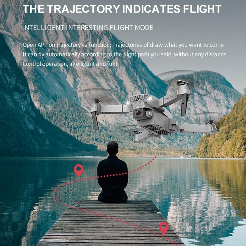 Cheap E88 4K Dual-Lens Aerial Photography Drone Gravity-Sensing Small ...