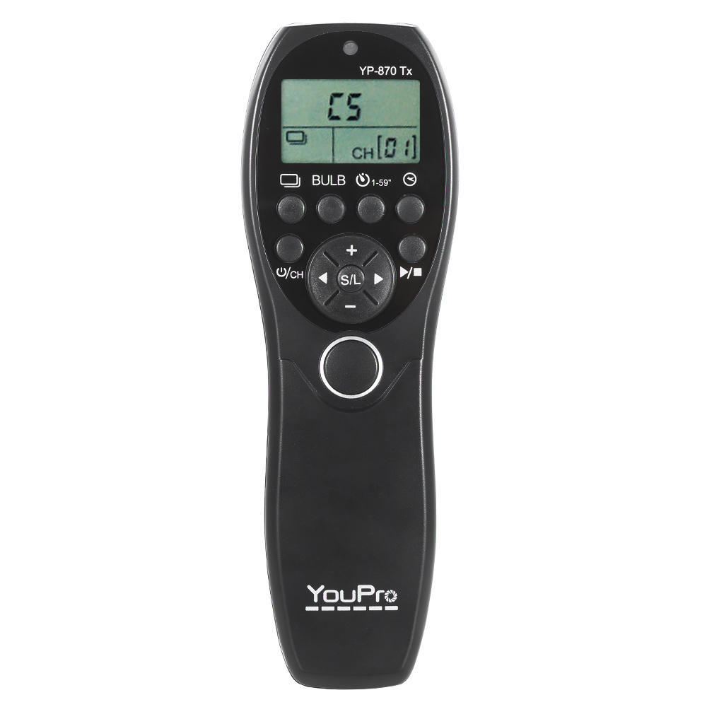 Buy YouPro YP-870 DC2 2.4G Wireless Remote Control LCD Timer Shutter Release Transmitter ...