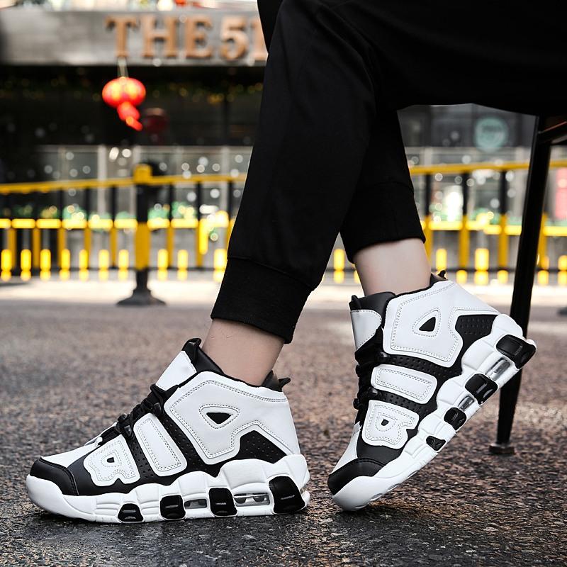 Buy Men's Basketball Shoes Sports High-top Wear Breathable Non-slip ...