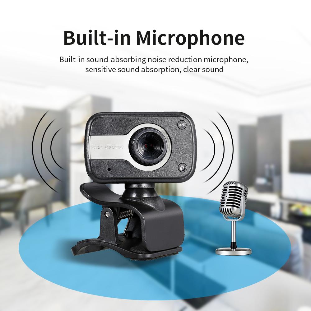 Buy Drive-free USB Webcam 480P Manual Focus Web Camera Built-in ...