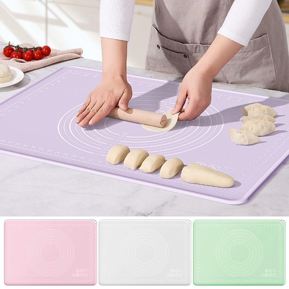 Buy Mat Large Non-Stick with Measurement Silicone Pastry Mat with Edge ...