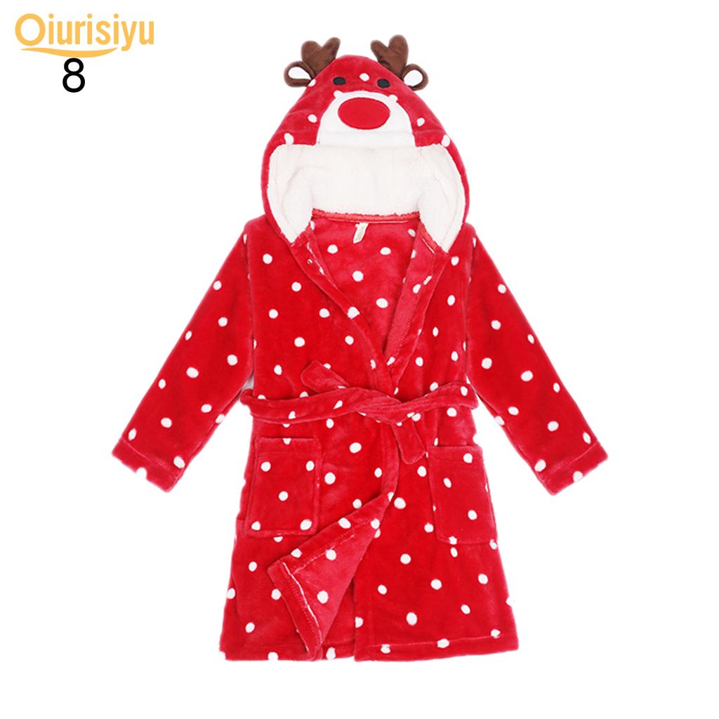 Buy Children Gown Boy Girl Cartoon Animal Head Shape Bath Robe at ...
