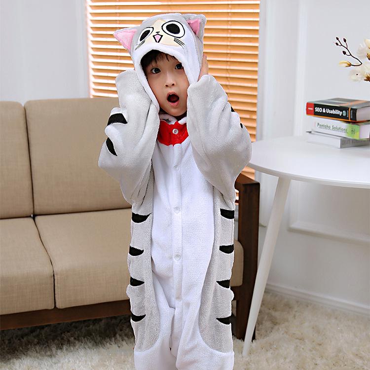 Buy Flannel Children Cartoon Animal One-piece Pajamas at affordable ...