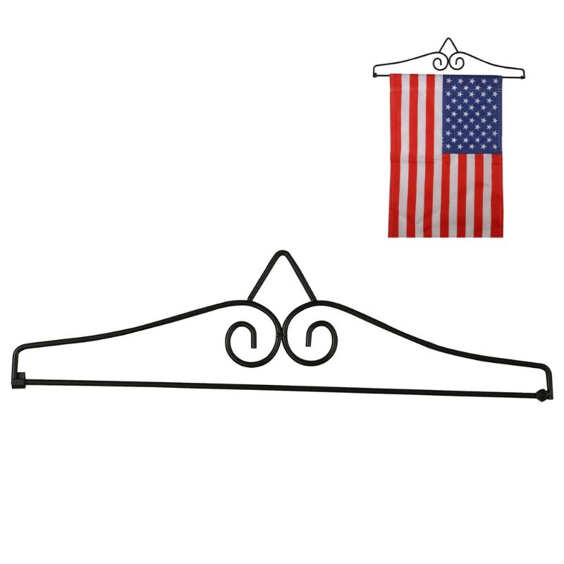 Buy Horizontal Flags Wall Scroll Hanger Garden Stand Frame Durable ...