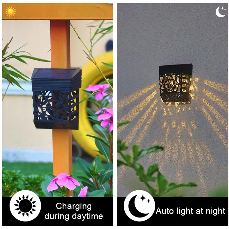 Cheap 1/2/4Pcs Solar LED Wall Lamp IP55 Warm White+RGB Light Path ...