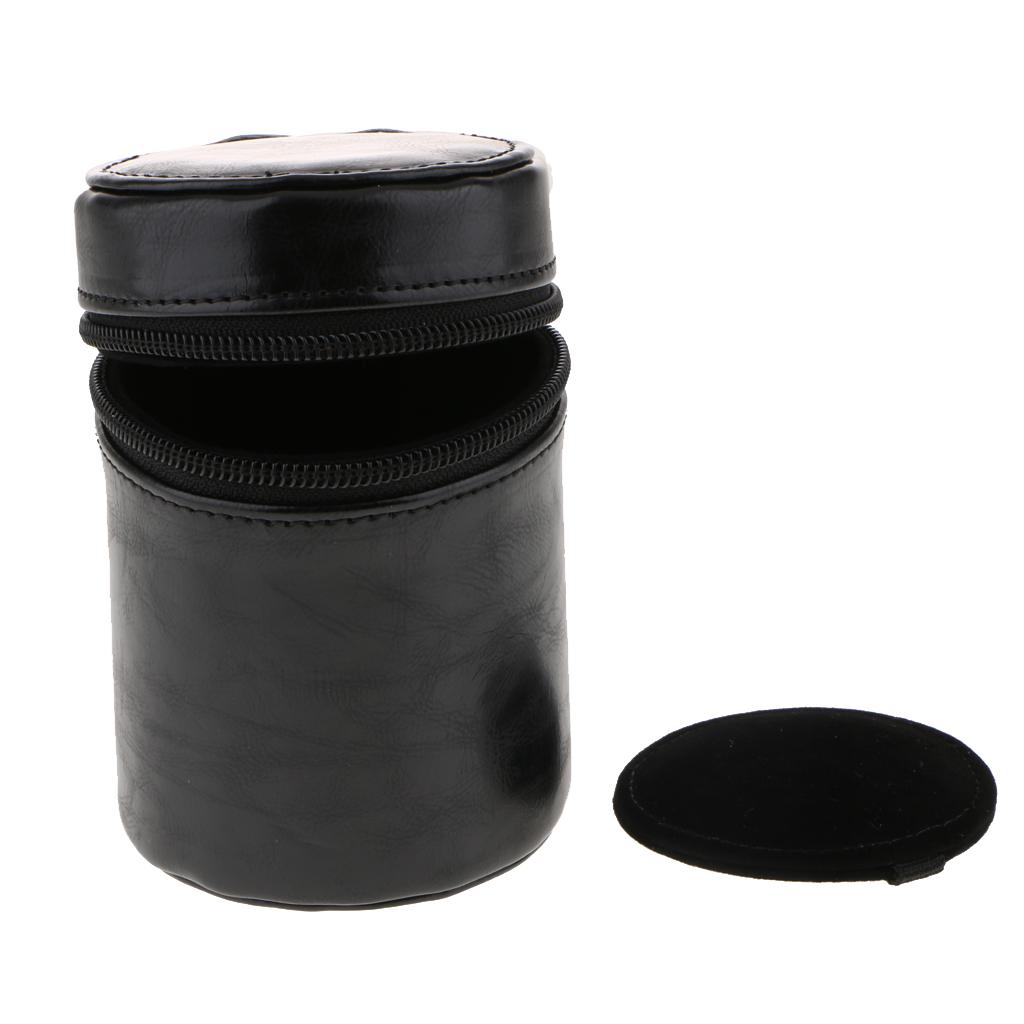 Buy Camera Lens Pouch Carry Case Holder Protector PU Leather for Canon ...