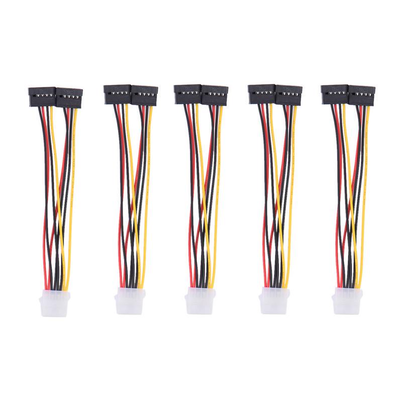 Buy IDE EIDE PATA Male To 2 SATA Female Cable 15-Pin Power Splitter at ...