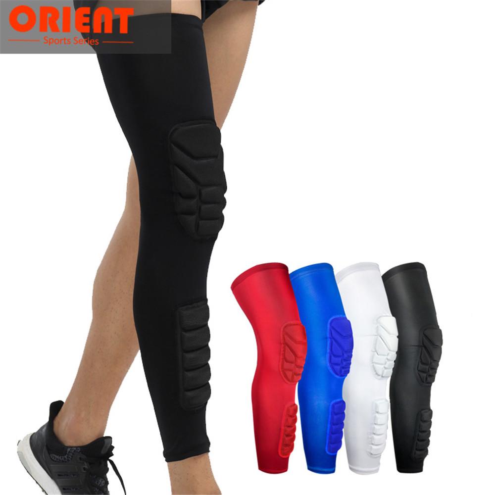 Buy Men Honeycomb Long Basketball Leg Sleeve Calf Support Breathable ...