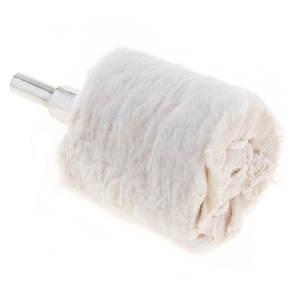 Buy 2 Inch Cylinder Shape White Cloth Polishing Wheel Mirror Buffer ...