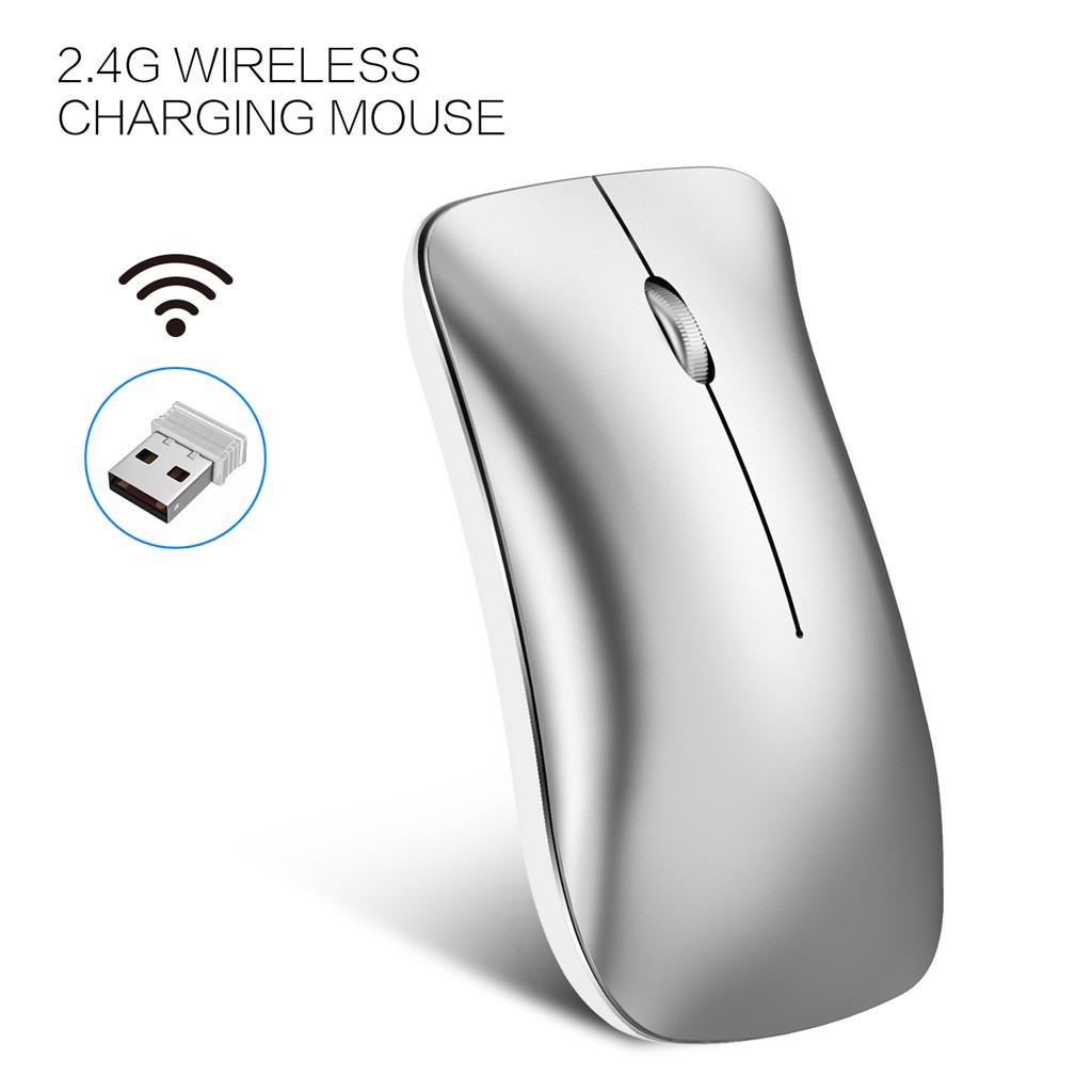 Silence 2.4G Wireless Rechargeable Ergonomics Optical Mouse for Laptop ...