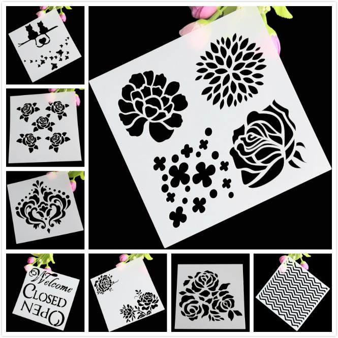 29Styles Coffee Spray Pattern Cake Mold Sugar Powder Sieve Pastry ...