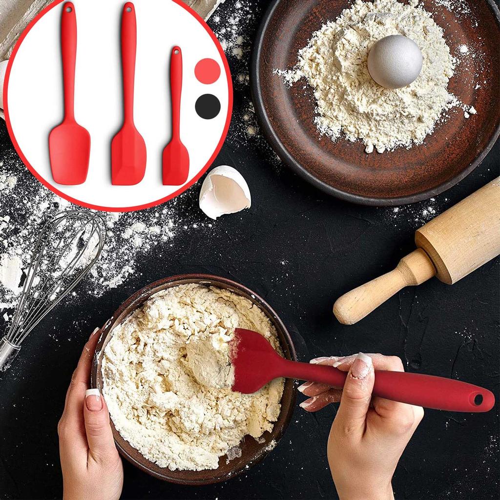 3PC Silicone Kitchen Cooking Utensils Heat Resistant Non-Stick Baking ...
