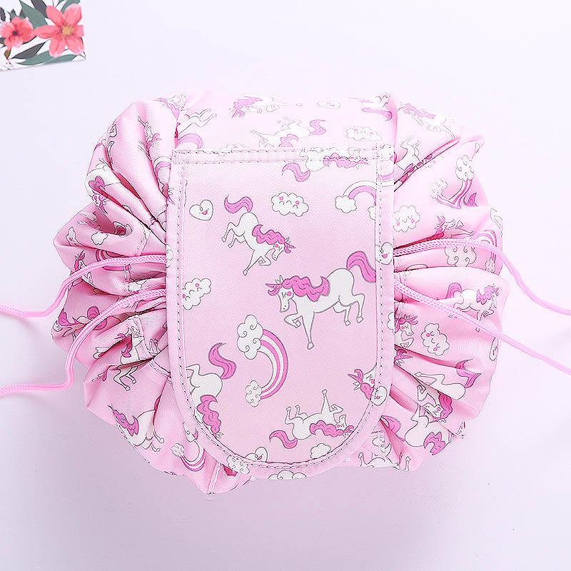 Buy Women Flamingo Drawstring Storage Bags Make Up Organizer Makeup ...
