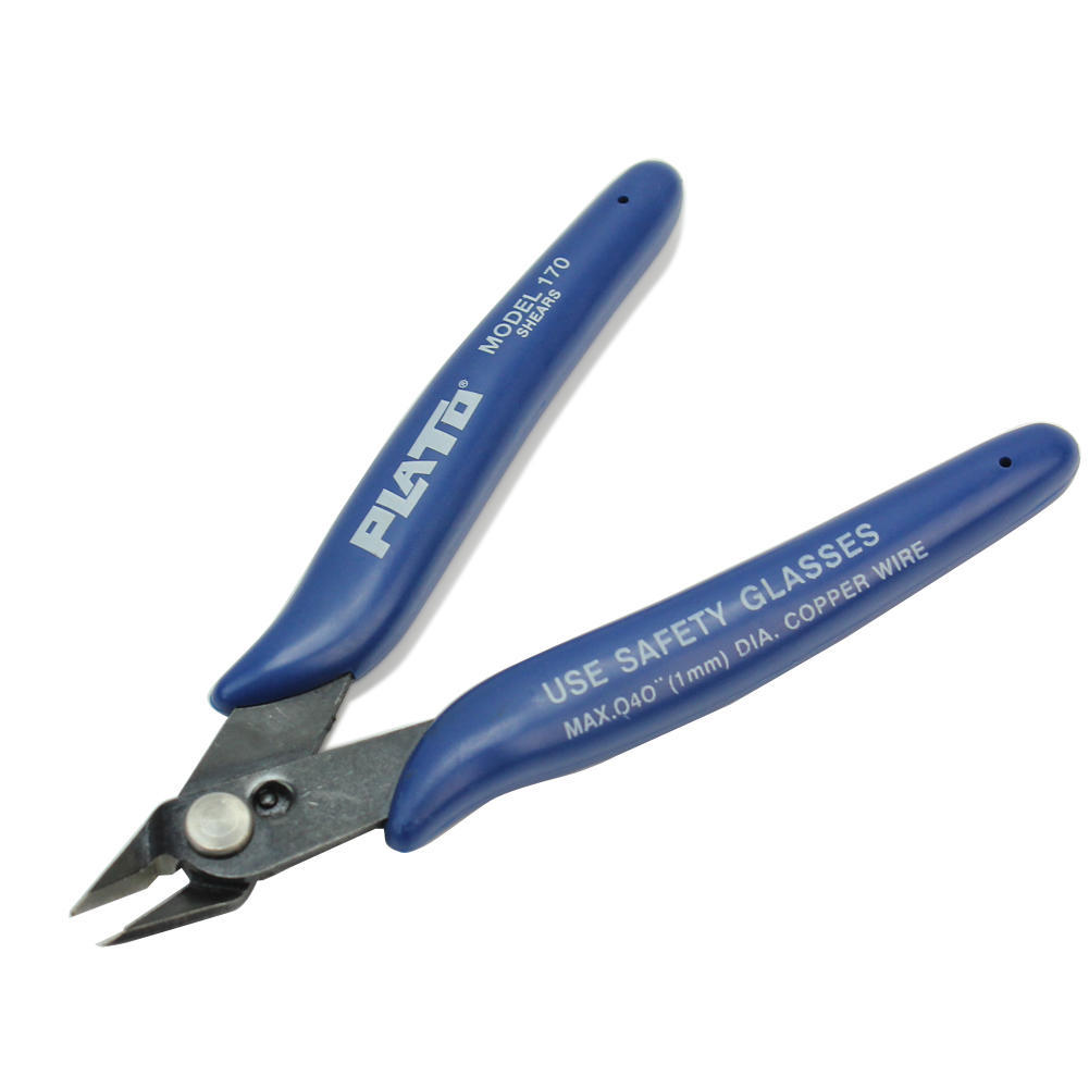 Buy Blue Handle Stainless Steel Electrician Diagonal Pliers Cable Wire ...