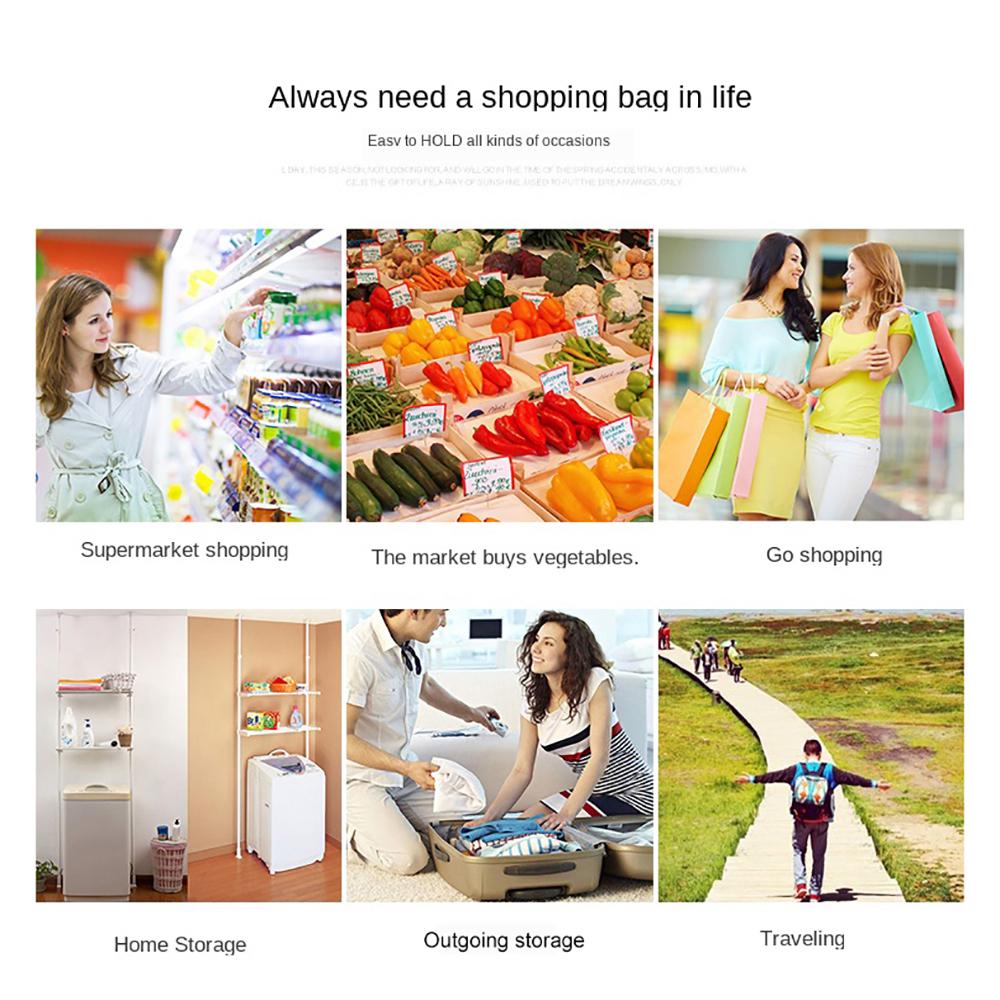 Buy Reusable Grocery Bags Foldable Shopping Tote Bag For Travel With ...