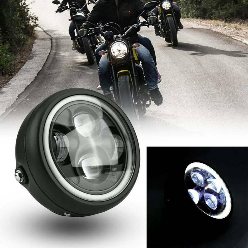 Buy Universal Motorcycle Motorbike Headlight LED Front Light Bright ...