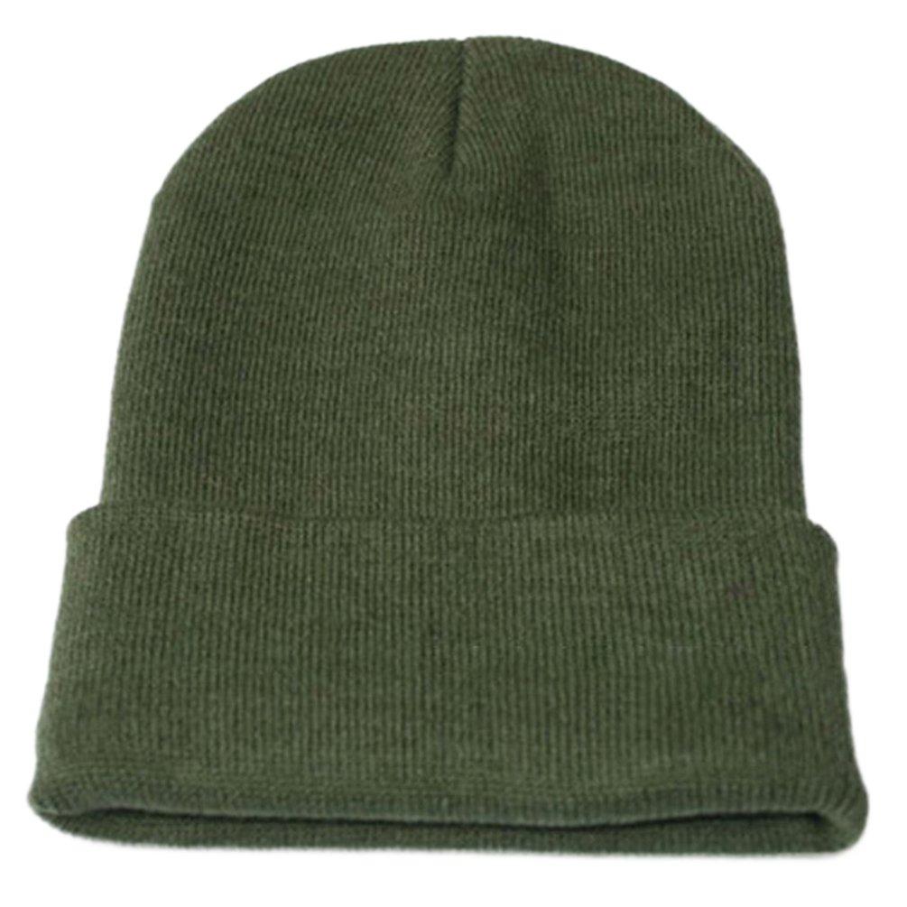 Cheap Knitted Solid Color Cute Hat Fluorescent Woolen Hat Knitted Hat ...