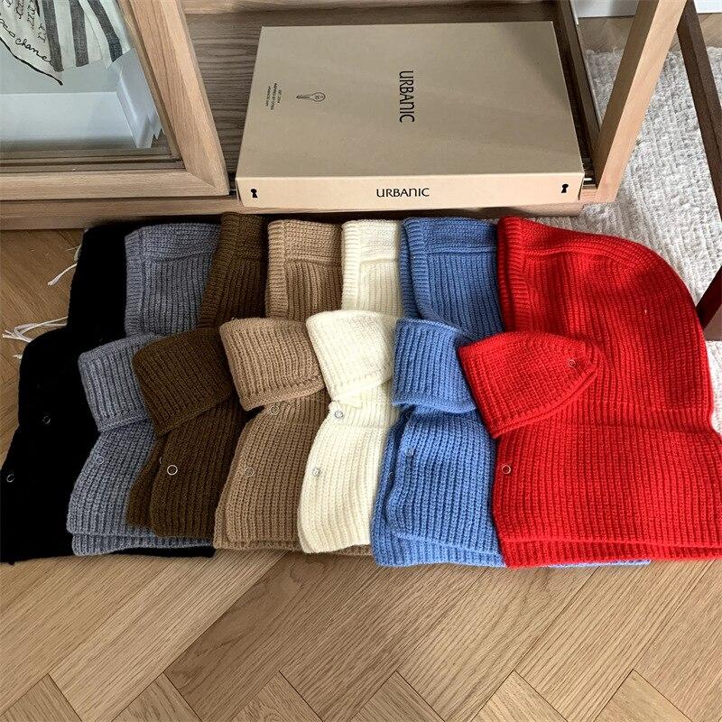 Buy INS Korea Autumn Winter Y2K Balaclava Hat Thief Hat Korean Women's ...