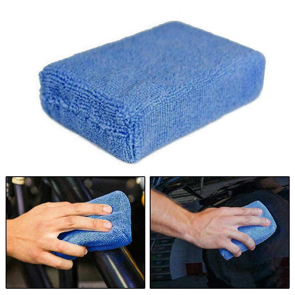 Microfiber Sponge Applicator Auto C2M4 12* 8* 4cm Blue Car Pad ...