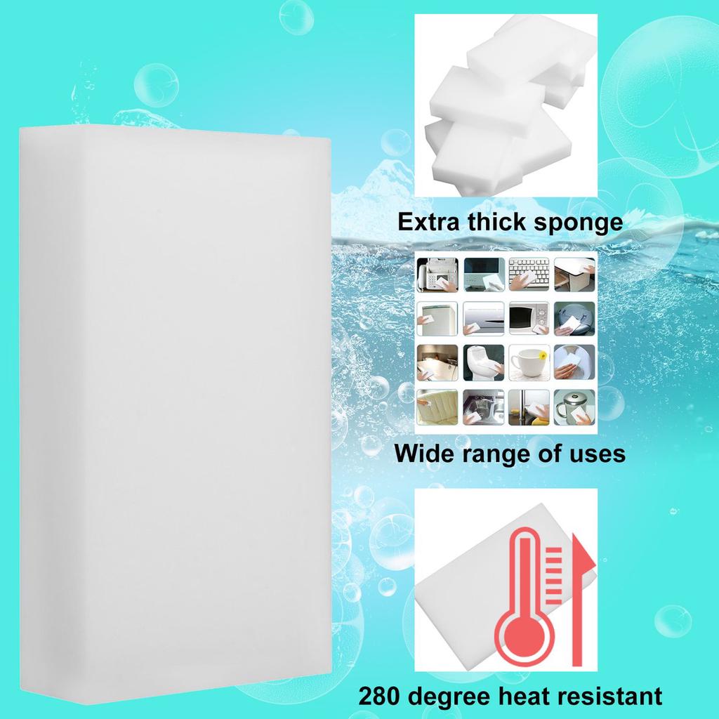 Buy 100pcs Universal Multi-Functional Magic Sponge Eraser Cleaner ...