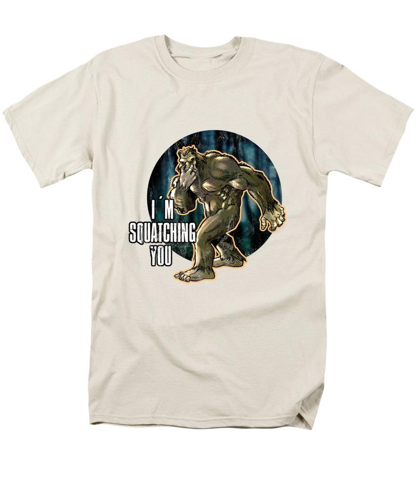 Buy Men Premium Cotton im squatching you Print Tees Funny Harajuku ...