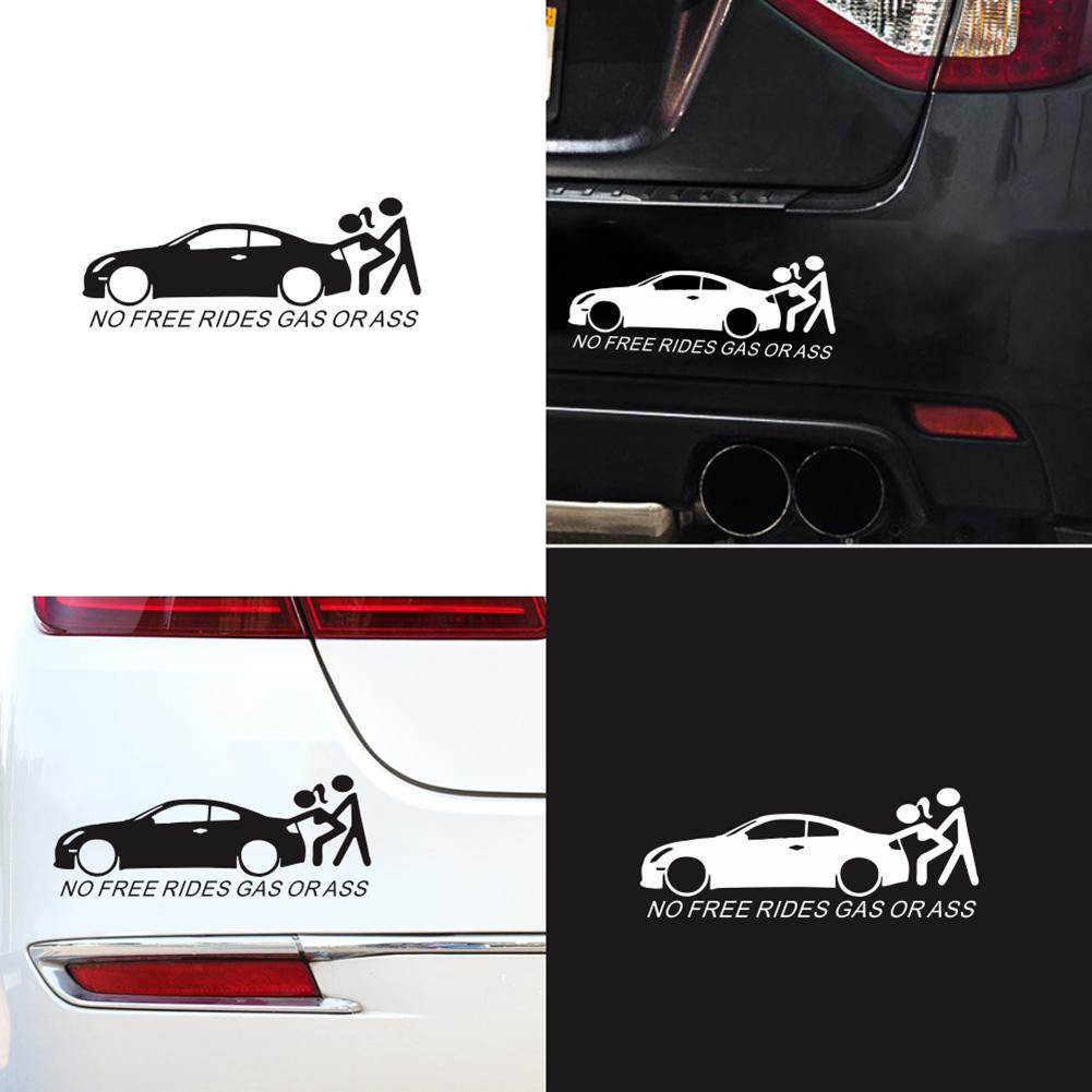 Buy NO FREE RIDES GAS OR ASS Funny Car Sticker Auto Window Bumper ...