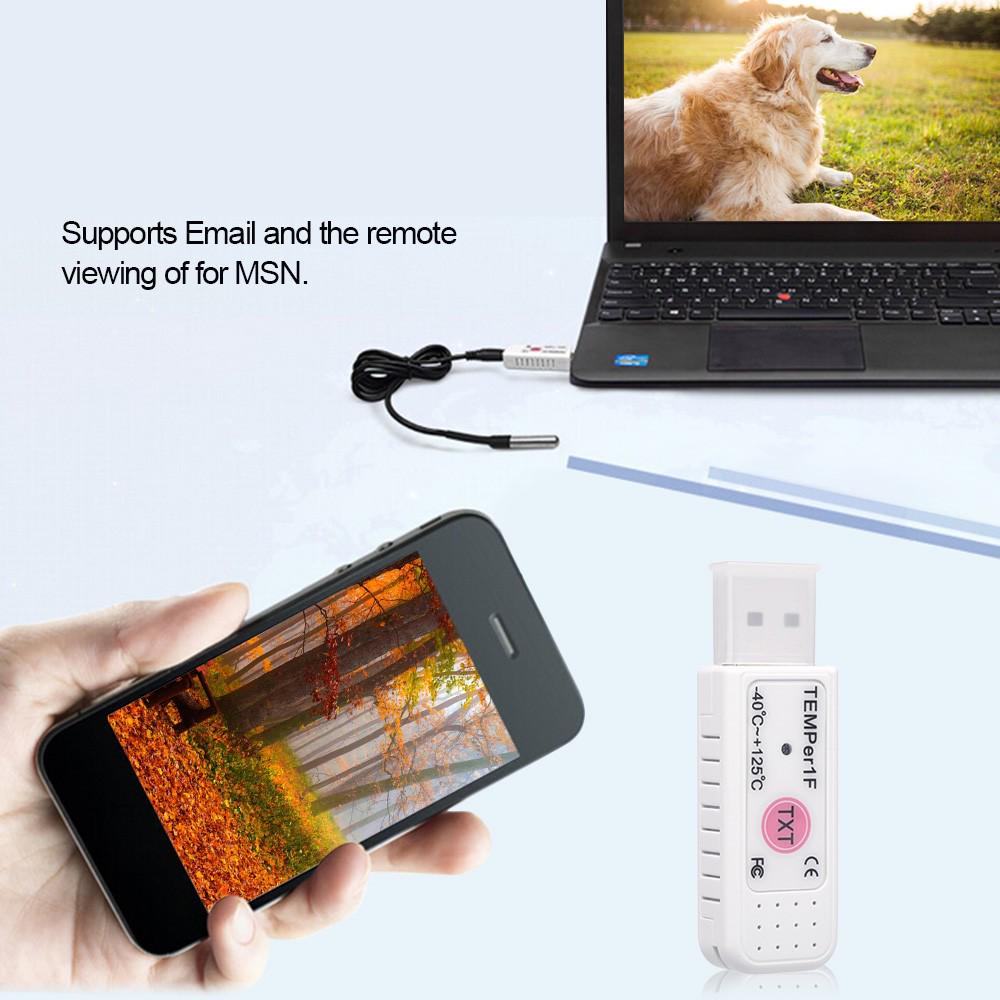 Buy HBKS PCsensor USB Thermometer Hygrometer Temperature Sensor Data Logger Recorder for PC ...