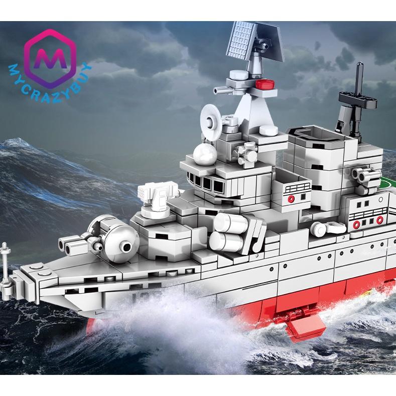 Cheap 436PCS Military Type 956 Destroyer Ship Building Block Brick ...