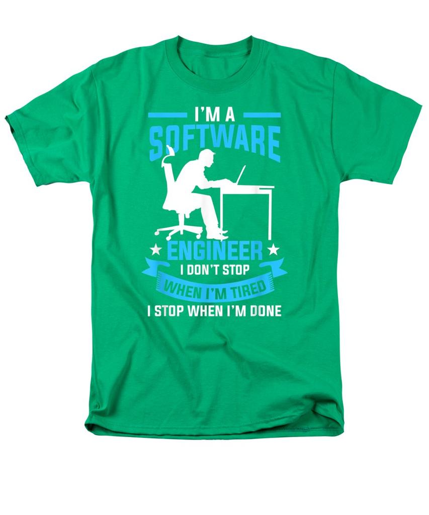 Buy Men Premium Cotton mens software engineer Print Tees Funny Harajuku ...