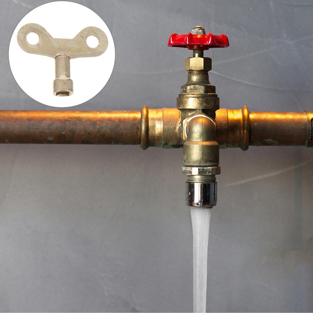 Buy 24pcs Metal Water Tap Switch Keys Golden Faucet Key Knob Radiator ...