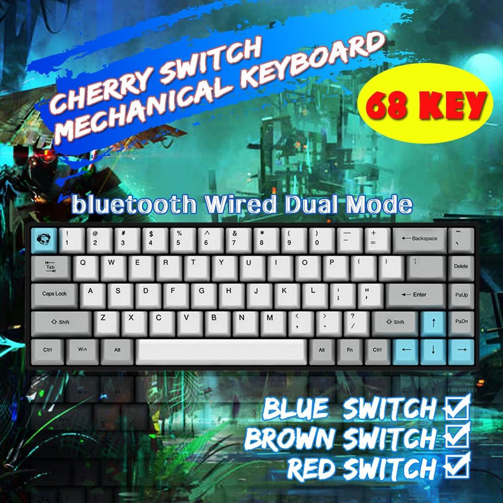 Buy 1800mAh Large Battery 68 Key Gaming Keyboard Supports Wired and ...