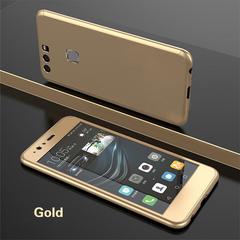 Buy 360° Full Protection PC Case+Tempered Glass Film Ultra Thin Phone ...
