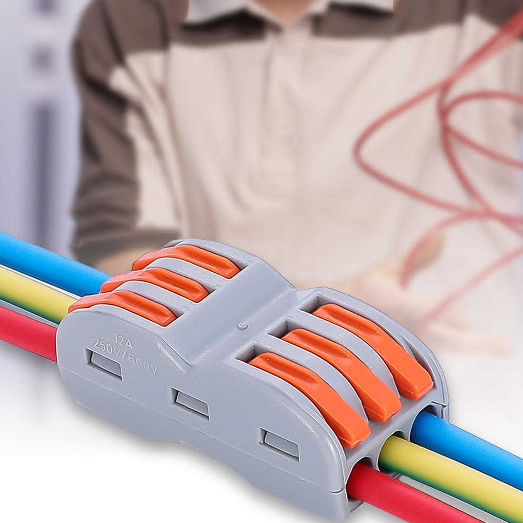 9Pcs Push-in Connector Wide Application Conductivity Push-in Wire ...