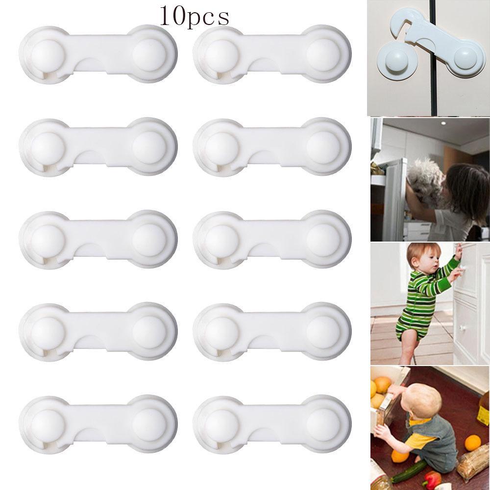 10pcs Child Baby Safety Cupboard Cabinet Locks Pet Proof Door Drawer ...