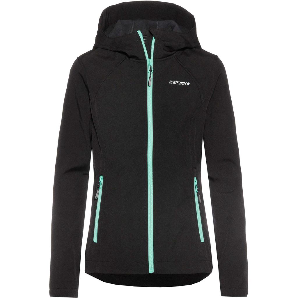 Buy Icepeak Tuua Jr Girls' Softshell Jacket, Black / Black-128 Icepeak ...