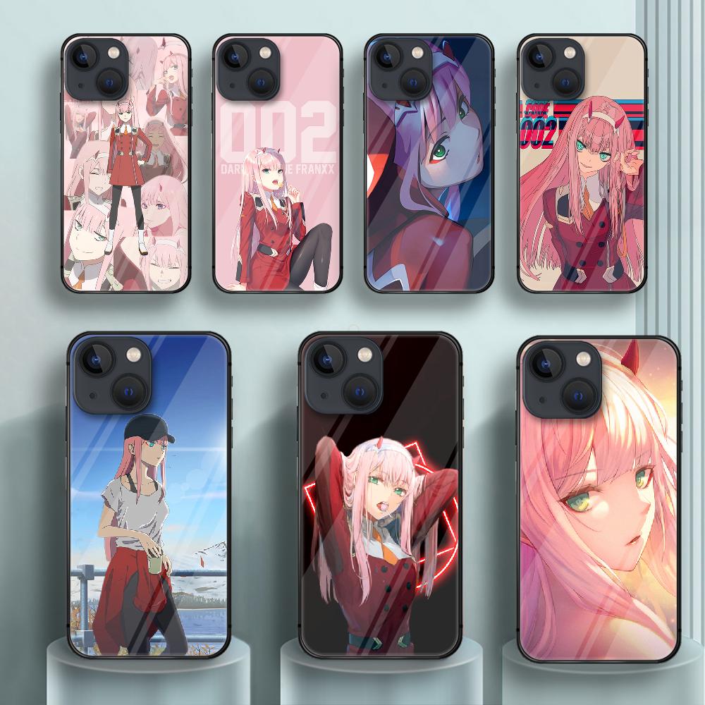 Buy Anime 02 Darling in the Franxx Tempered Glass Phone Case Cover For ...