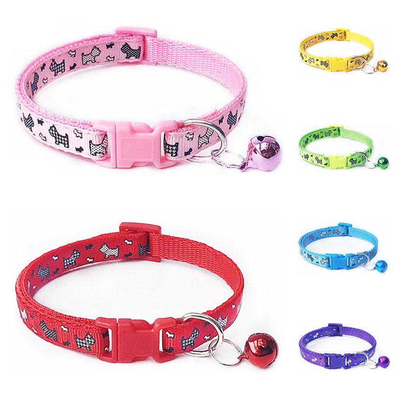 Kaufe 1Pc Colorful Cute Bell Collar For Cat Dog Adjustable Collar With ...