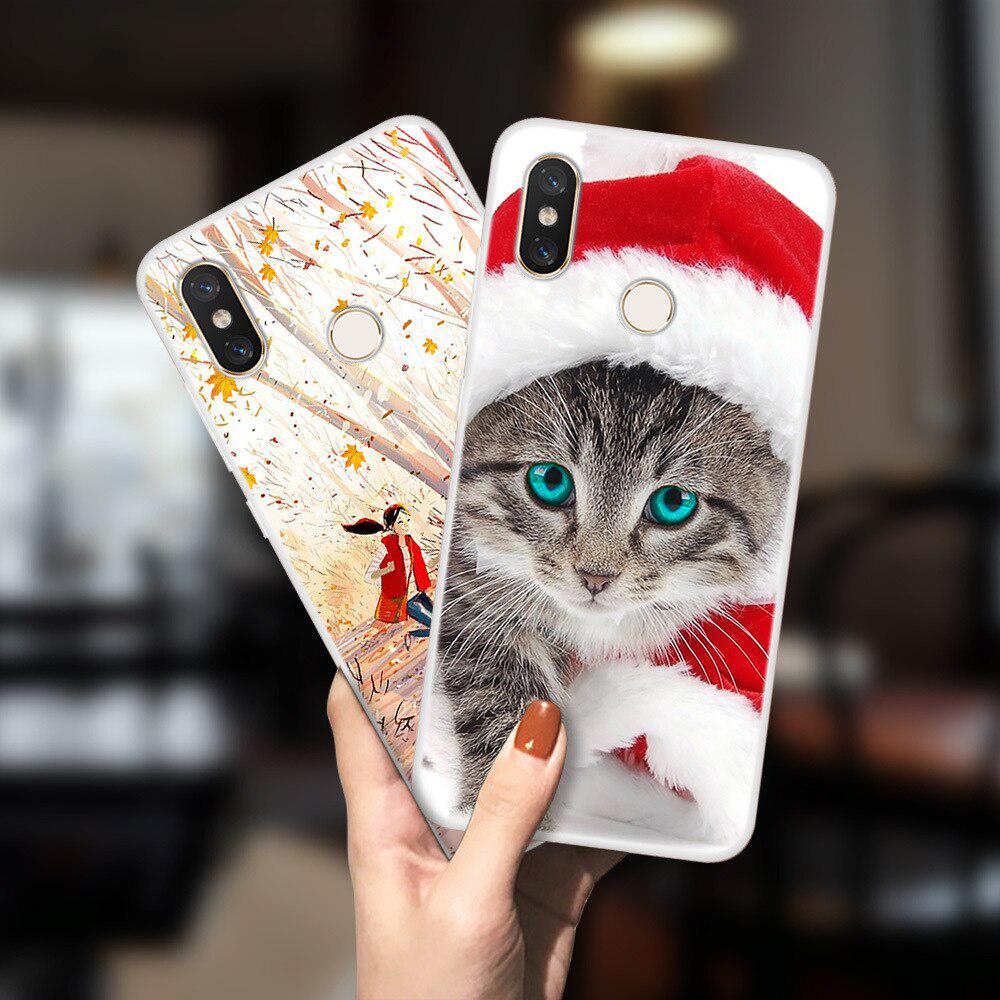 Buy For Xiaomi Mi 8 Case Cover Carton Painted Silicone Soft Soft Tpu ...