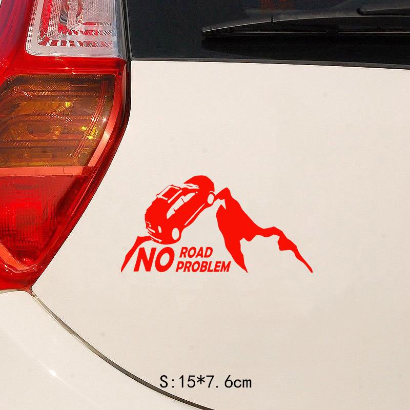 Metvi No Road Problem Stickers For Car Vinyl Sticker Auto Decor ...